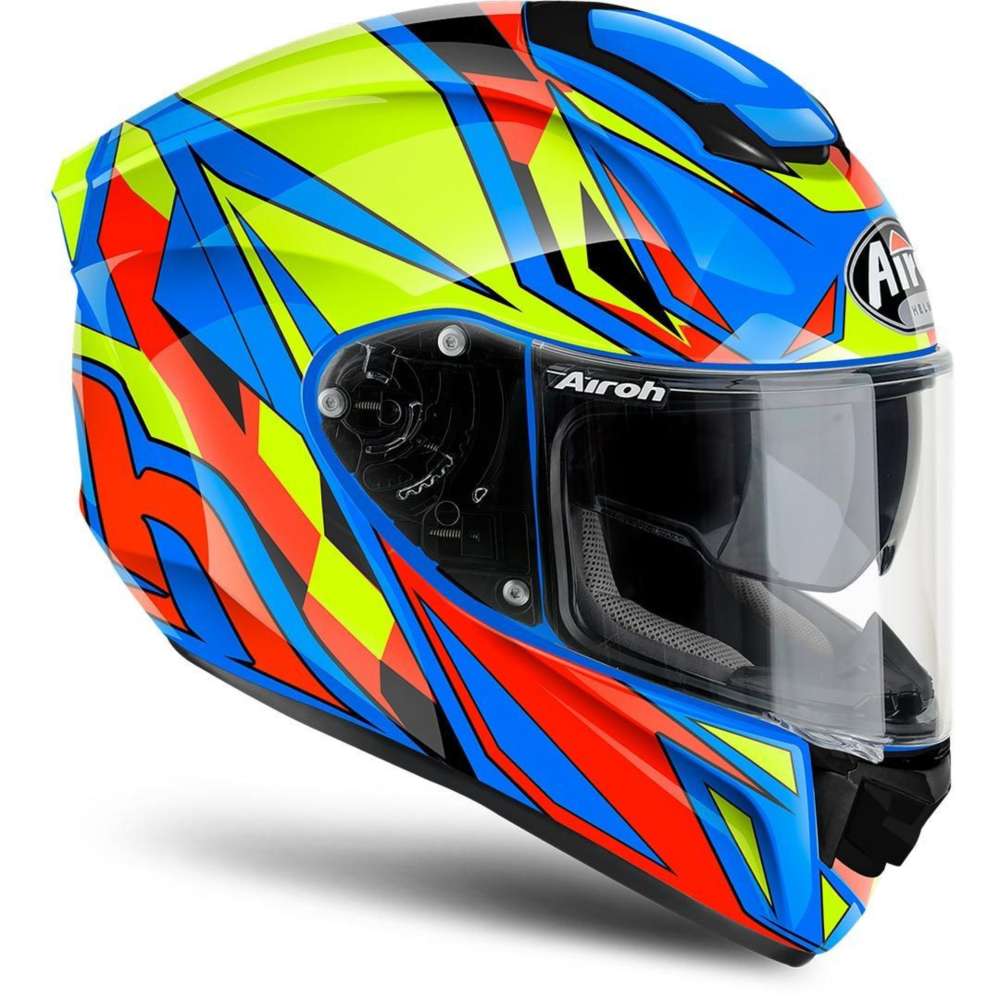 Airoh St 501 Thunder Helmet Blue Gloss ST5TH18 Full Face Helmets ...