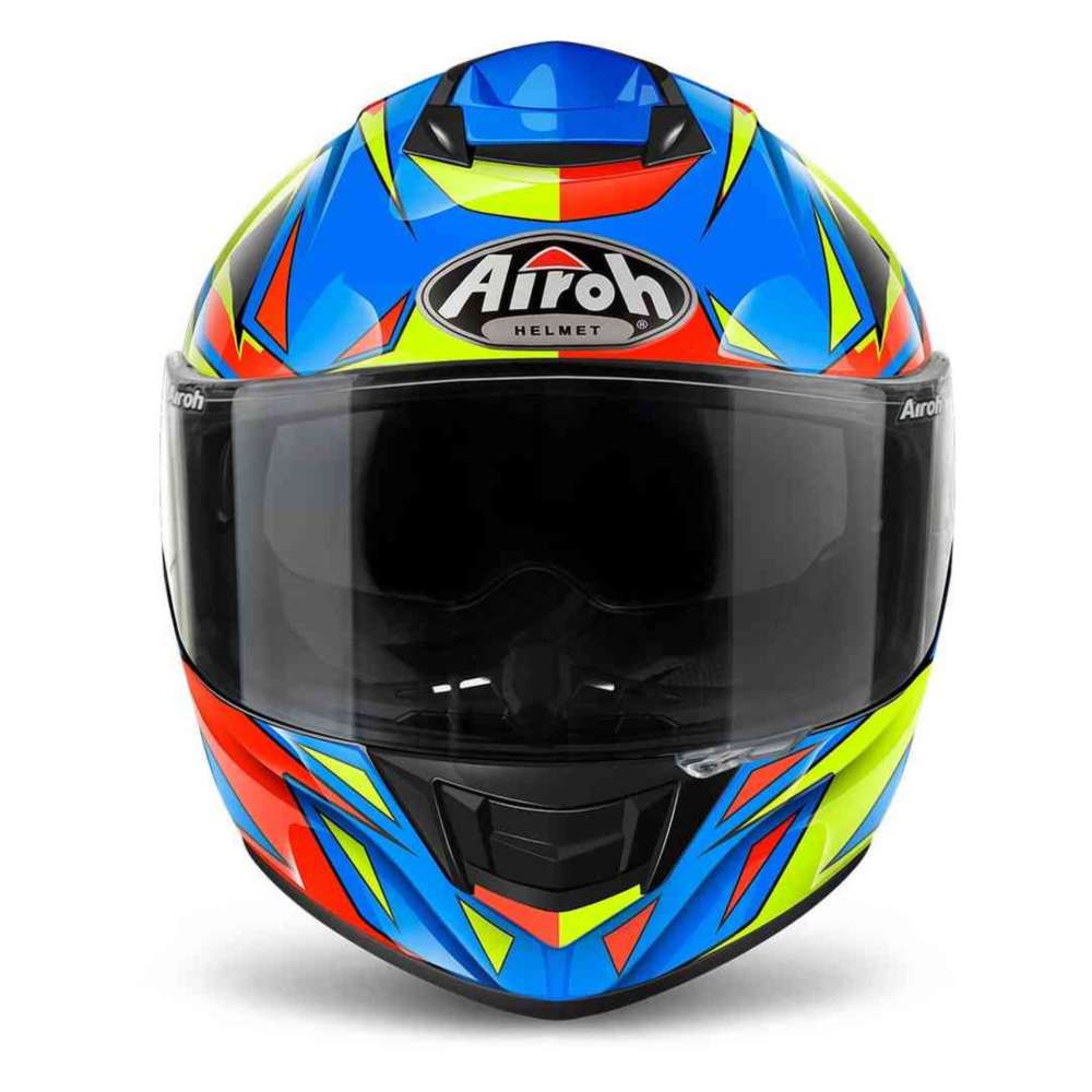 Airoh St 501 Thunder Helmet Blue Gloss ST5TH18 Full Face Helmets ...