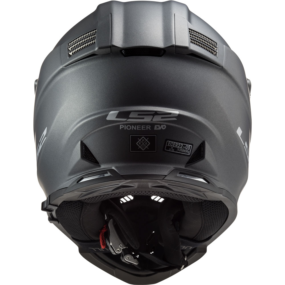 Ls2 Mx436 Pioneer Evo Solid Titanium LS2-404362007 Full Face Helmets ...