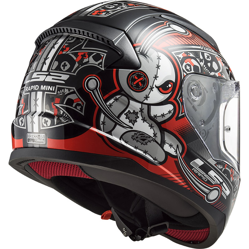 Ls2 Rapid Mini Ff353j Voodoo Black Red | MotoStorm [en]