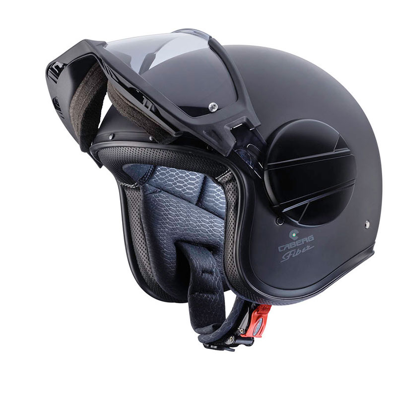 Caberg Ghost Matt Black C4FA0017 Jet Helmets | MotoStorm