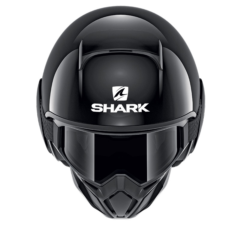 Shark Street Drak Blank Helmet Black HE3305EBLK Jet Helmets | MotoStorm