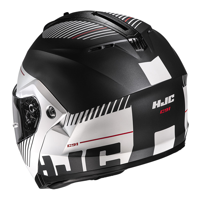 Hjc C91 Prod Modular Helmet Black Grey HJC-108275-MC5SF Modular Helmets ...