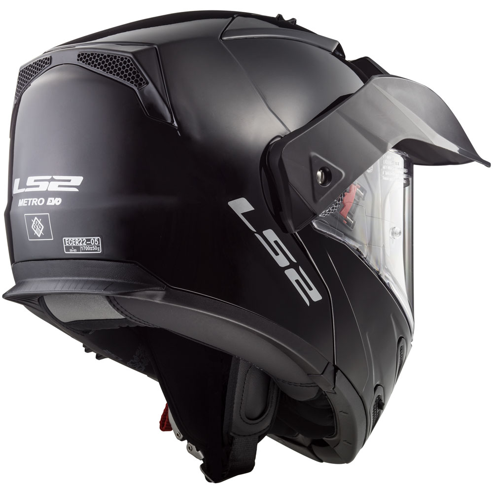 Ls2 Ff324 Metro Evo P/j Solid Black LS2-503241312 Modular Helmets ...