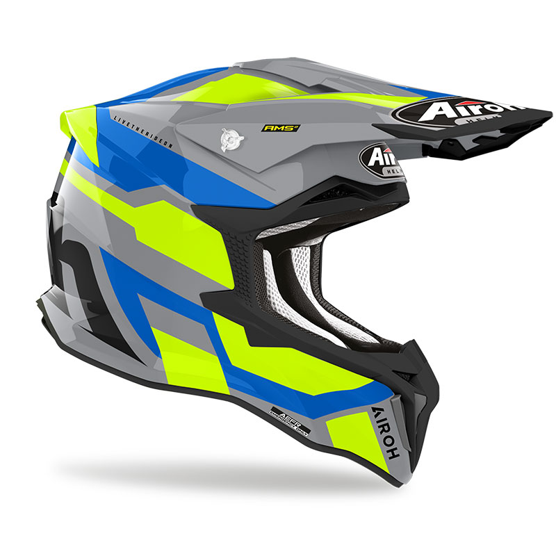 Airoh Strycker Glam Helm gelb glänzend STGL31 Offroad Helme | MotoStorm