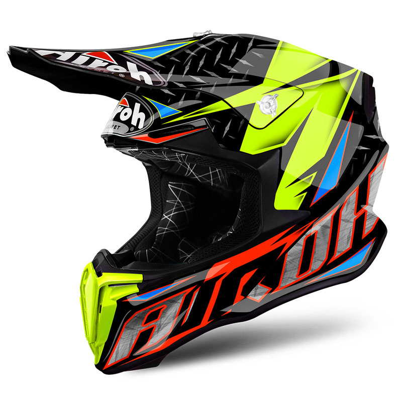 Airoh Twist Iron Orange TWIR32 Offroad Helmets | MotoStorm
