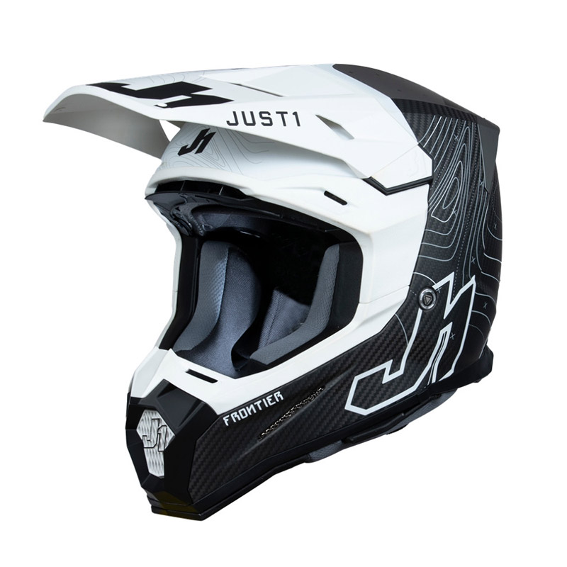 Casco Just 1 J22 3K Carbon 2206 Frontier Bianco MotoStorm it Casco Just 1 J22 3K Carbon 2206 Frontier Bianco MotoStorm it